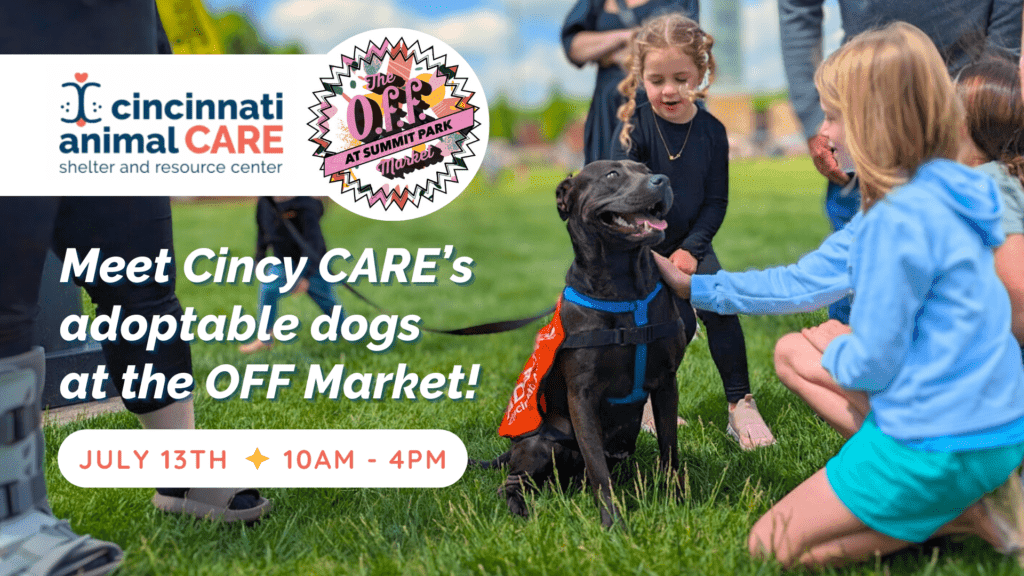 CAC at the OFF Market in July - Cincinnati Animal CARE